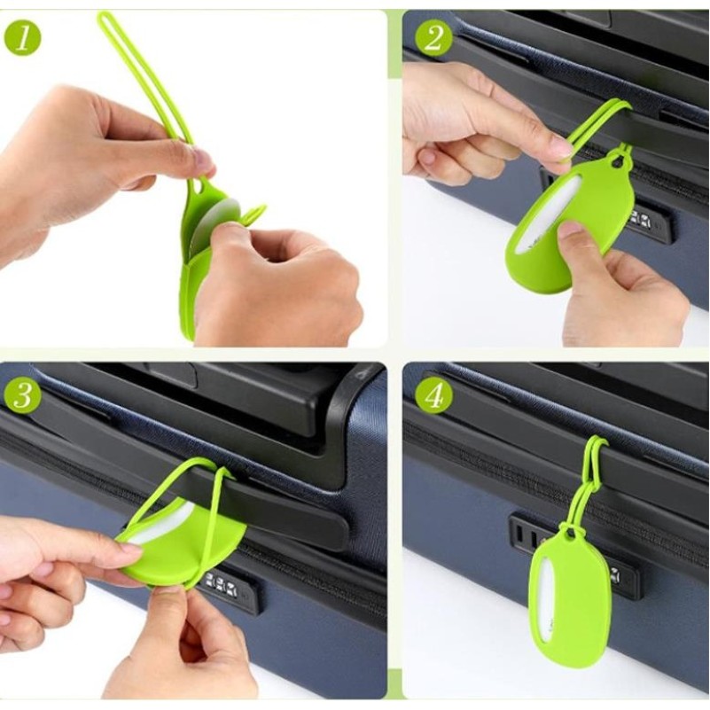 Coloured Silicone Luggage Tag - Sinovation Promotions