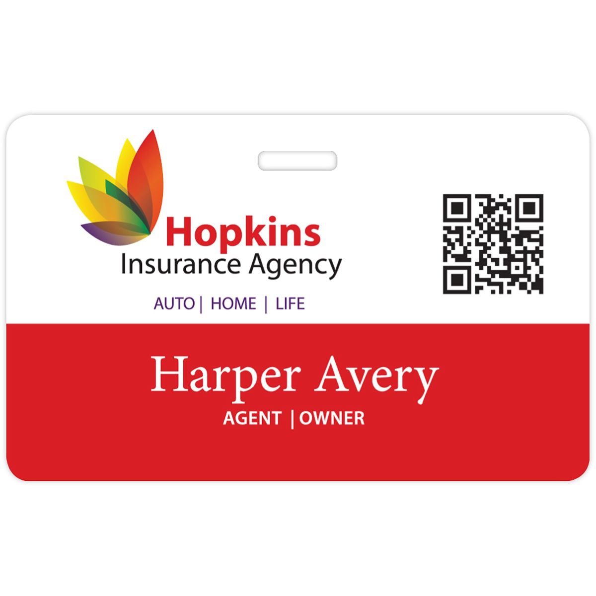 Printed Name Tag - Landscape - Sinovation Promotions